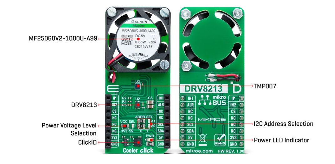 MIKROE-6068 Cooler Click - Mikroe | Mouser